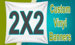 2'x2' (24"x24") Custom Banner| Free Hems and Grommets - Bannerstore.com