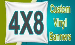 4'x8' Custom Banner (48"x96") | Free Hems and Grommets | Bannerstore.com
