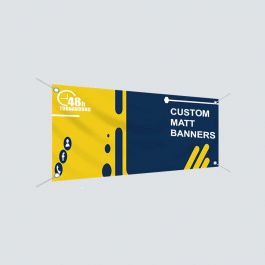 Custom Matte Banners Size in Inches| Custom Full Color Custom Matte ...
