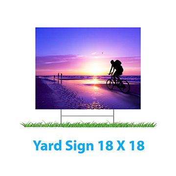 YARD SIGN 36" X 36" Light and portable full color UV printed Yard Sign ...